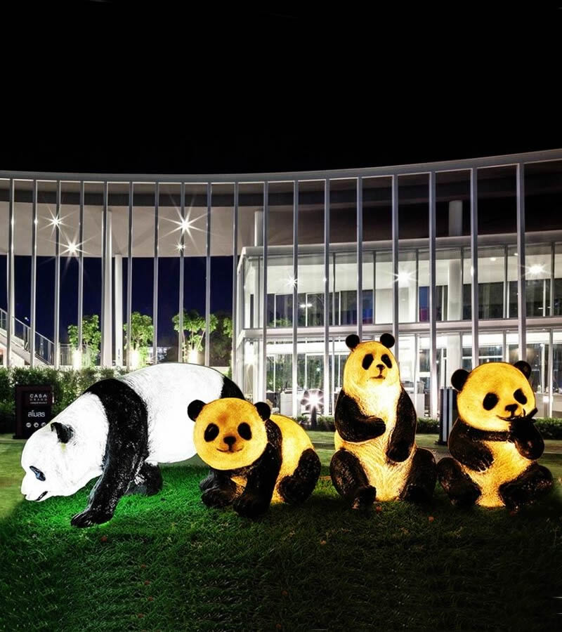 When pandas come to your garden?– TAKEME Solar Light