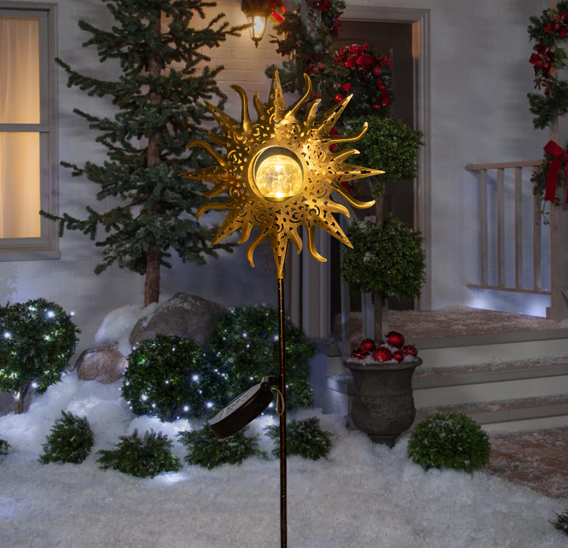 Pastoral Retro Sun Solar Light Outdoor Garden Walkway Yard Party ...