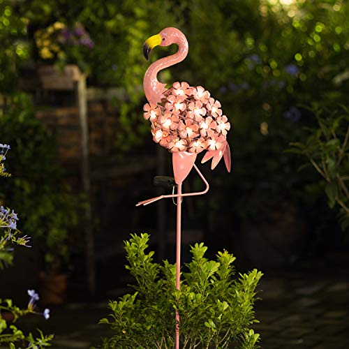 Exquisite Pink Flamingo Solar Light Garden Ornaments Outdoor Light ...