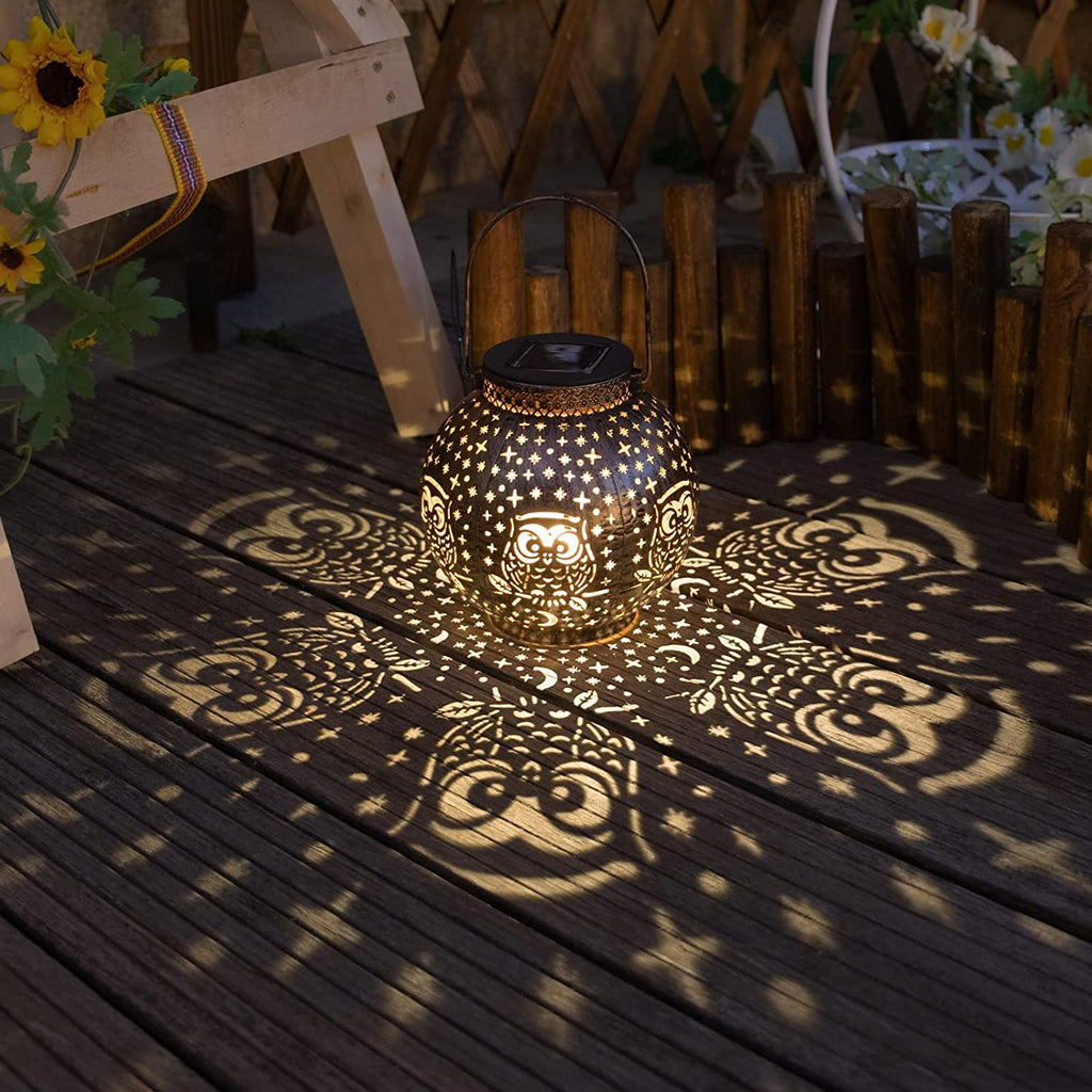 Cute Owl Garden Solar Light,Outdoor Waterproof Hanging Lanterns– TAKEME ...